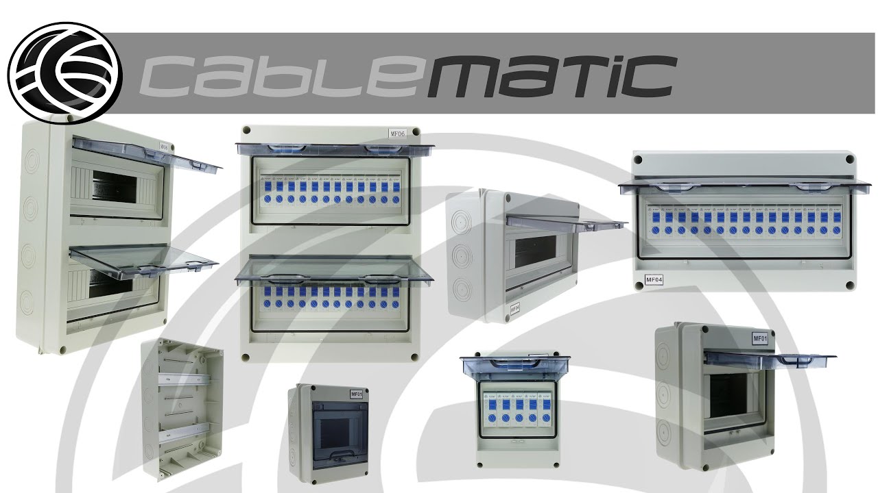 Caja de distribución eléctrica distribuido por CABLEMATIC ® - YouTube