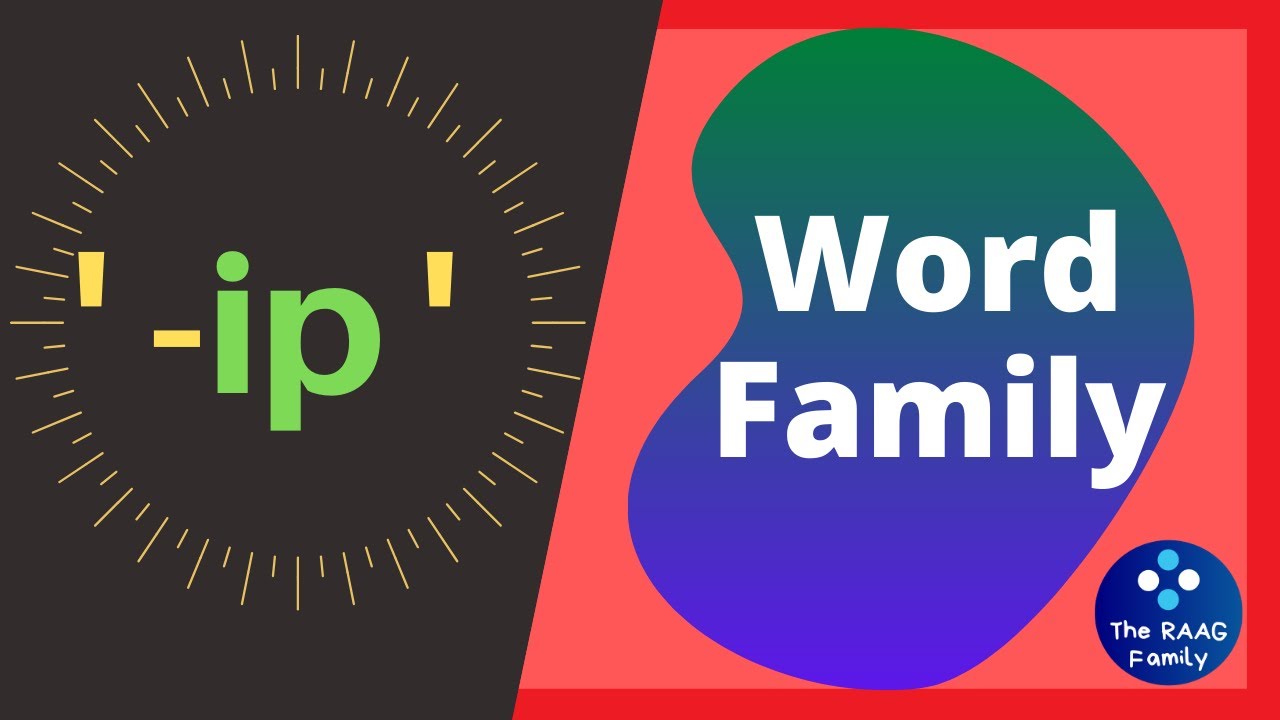 The "IP" Word Family with pictures for kids - YouTube