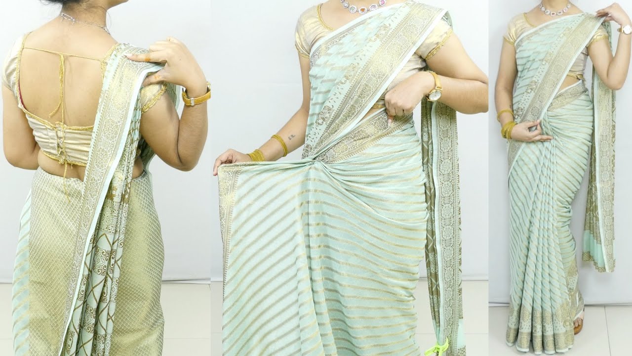 How to make perfect pre pleating saree | new tricks & tips for perfect ...