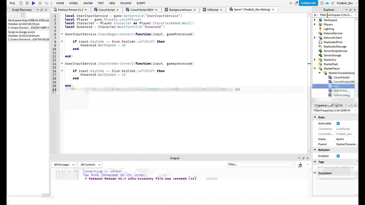 How To Make A Sprint Script In Roblox YouTube How To Make A Sprint Script In Roblox YouTube