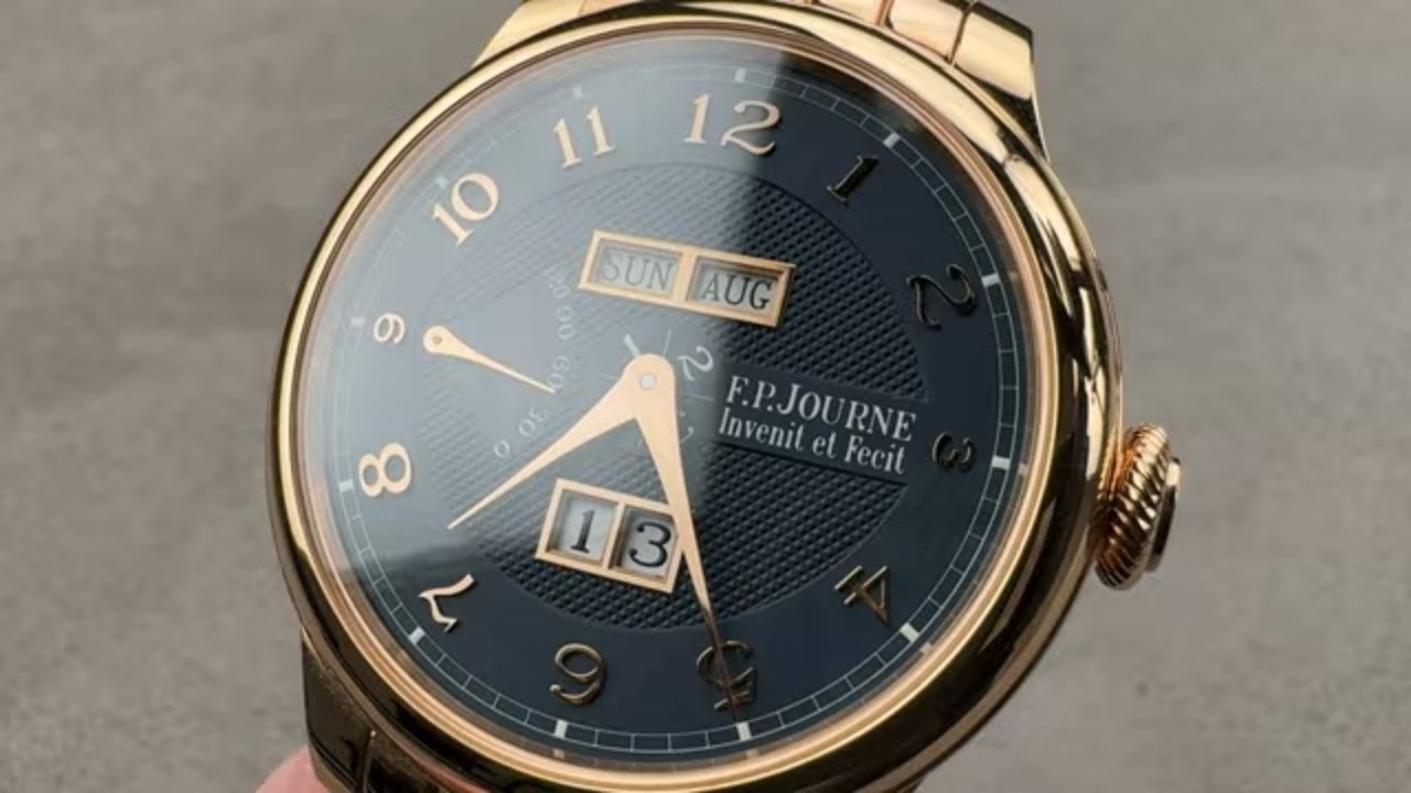 F.P. Journe Quantième Perpétuel 42mm Rose Gold Blue Dial Luxury Watch ...