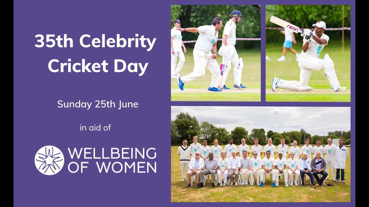 35th Celebrity Cricket Day in aid of Wellbeing of Women - YouTube