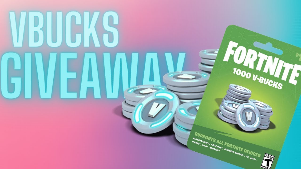 VBUCKS GIVEAWAY!! CUSTOM MATCH MAKING!! 6PM CT - YouTube