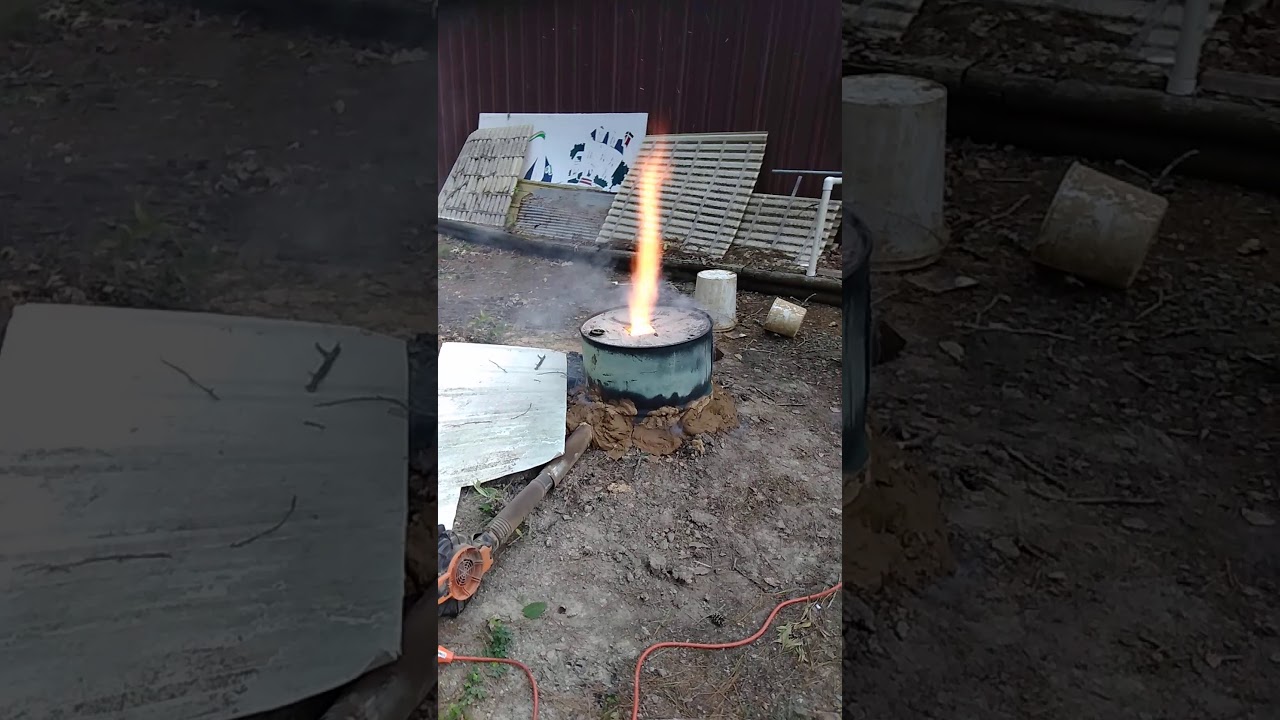 Faster way to burning stump - YouTube