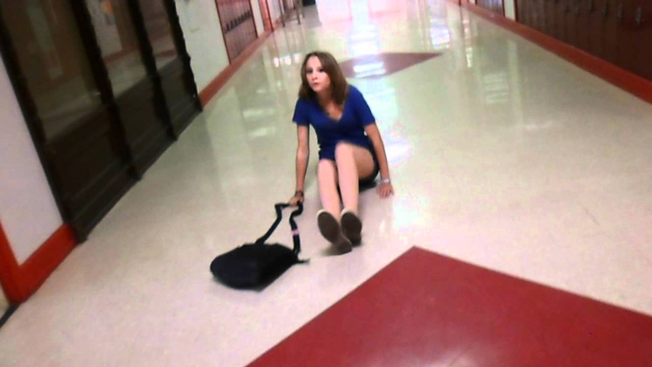 Me & Alyssa butt scooting across the floor - YouTube