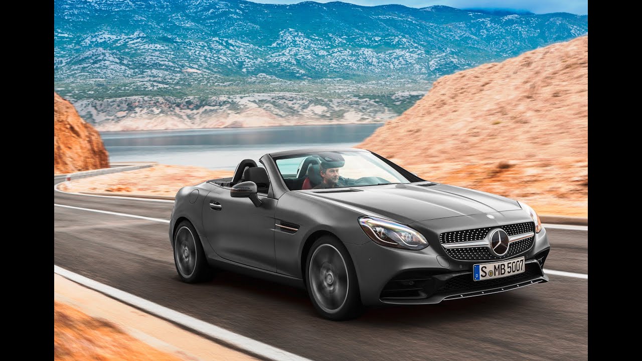 Mercedes-Benz SLC 300 Cerussite Grey - Cote D'Azur Video - YouTube