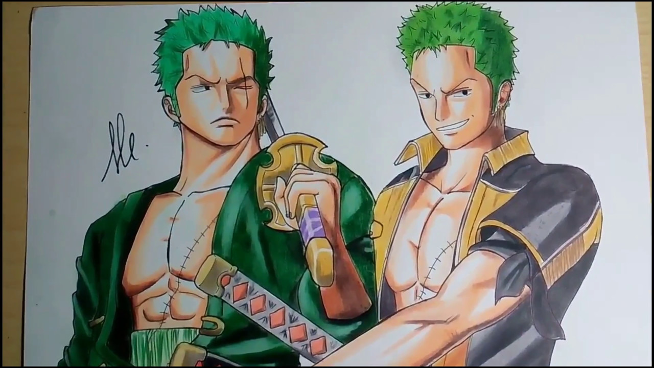 Speed drawing - Roronoa Zoro - YouTube