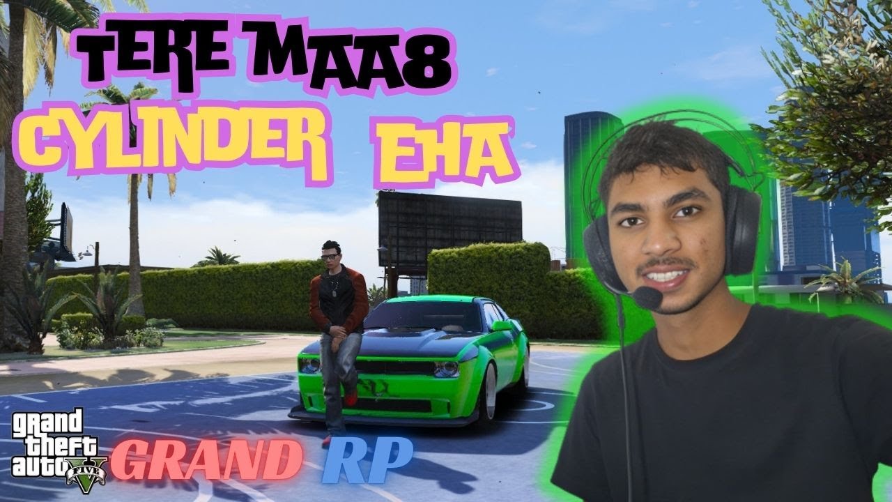 8 cylinder 😍 & | GTA 5 Grand RP #GURNOOR MAHI #GRAND RP - YouTube