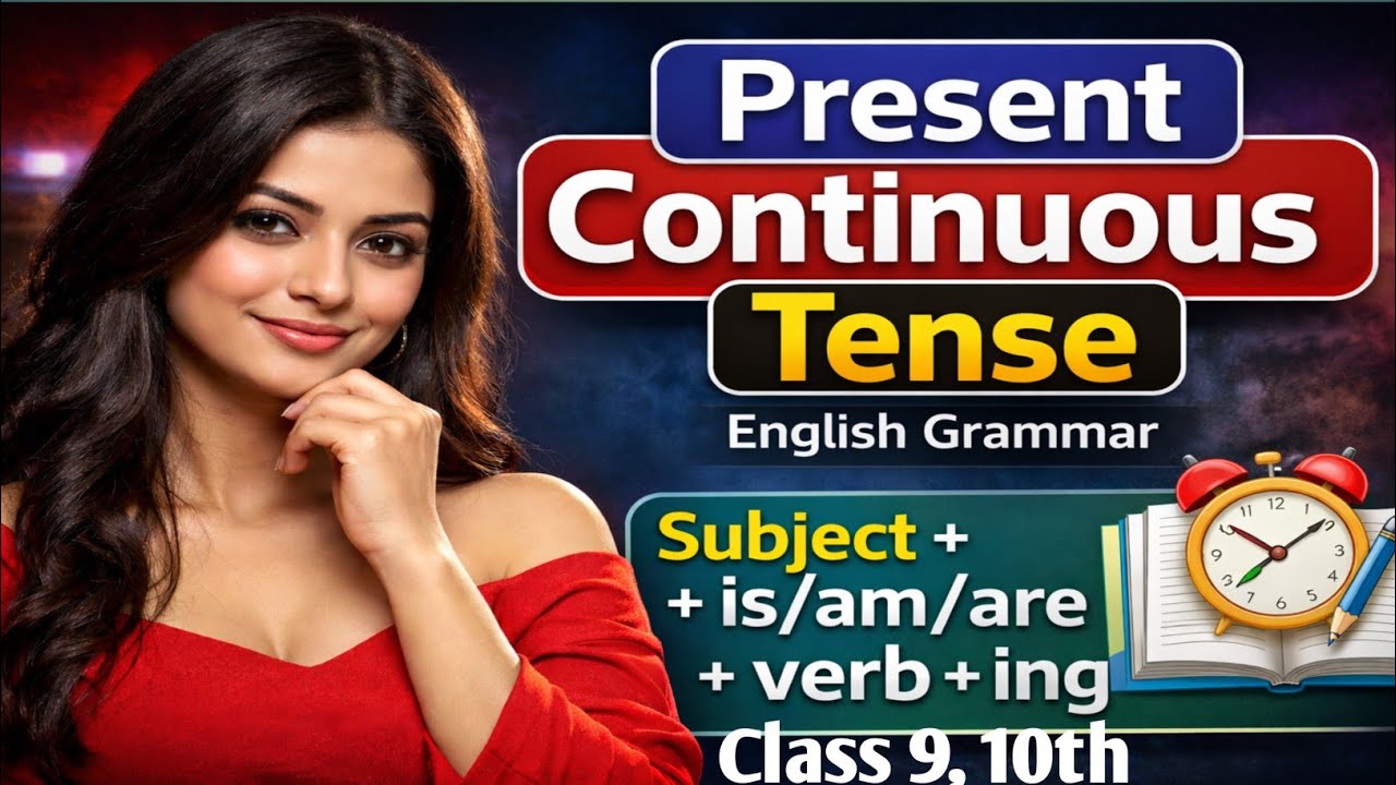 Part-2 Present Continuous Tense | with Examples | Rule in Hindi/Easy ...