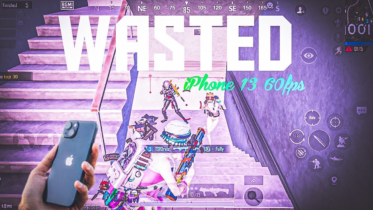 WASTED ⚡️ / Iphone 13 / Bgmi montage / OnePlus,9R,9,8T,7T,7,6T,8,N105G ...