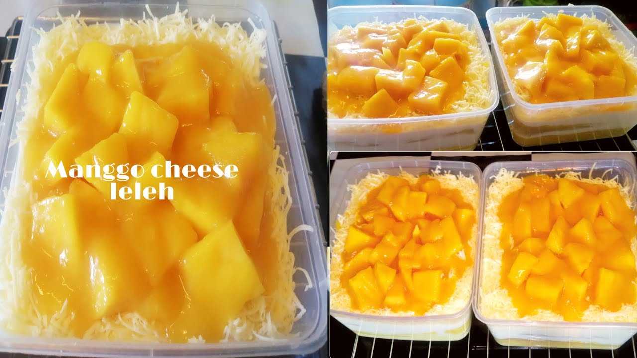 Resepi kek mangga cheese leleh mudah dan sedap|manggo cheese cake - YouTube