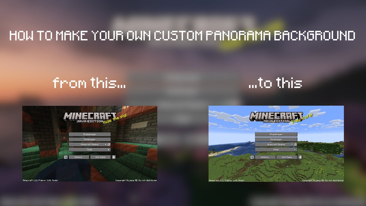 The correct tutorial on how to make a custom panorama background in ...