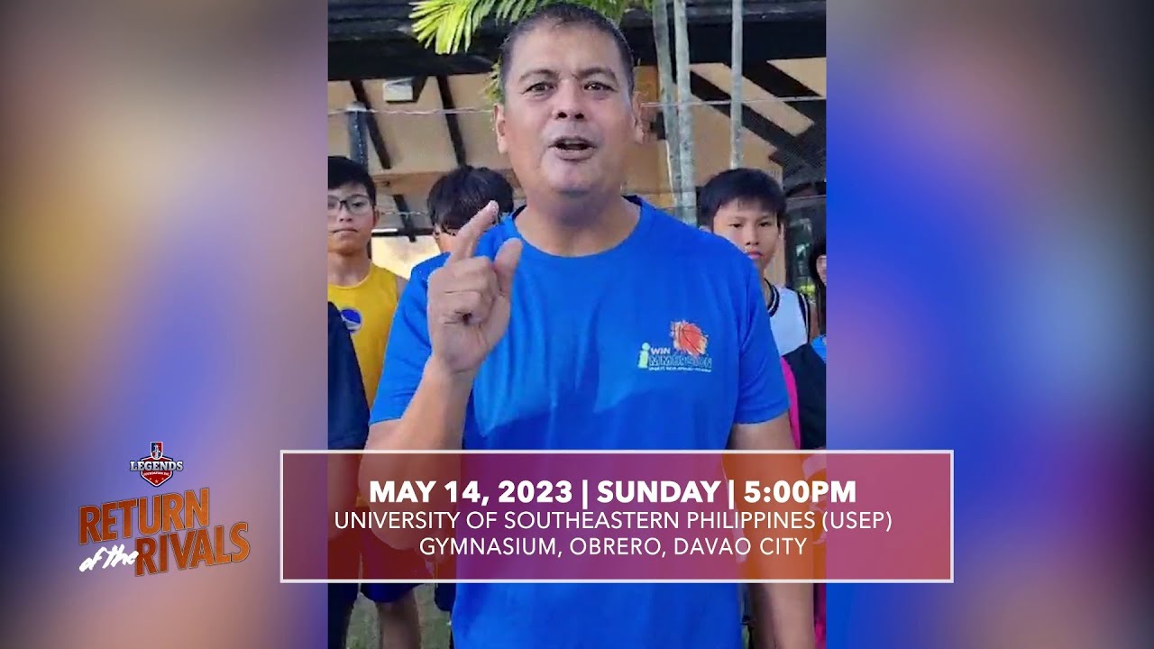 PBA Legend "Mr. Adrenaline" Jayvee Gayoso invites everyone to see PBA ...