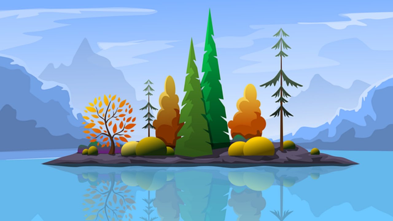 Four Seasons transformation | Drawing Art | Good Mood Land - YouTube