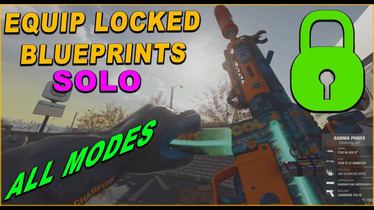 BMAN: BLUEPRINT GLITCH: use padlocked blueprints: WARZONE GLITCH, BO6 ...