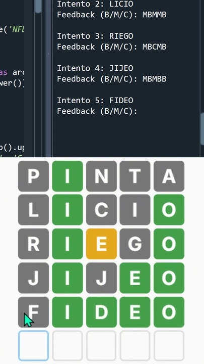 Resolviendo Wordle Día 17 Sin Perder con mi Bot en Python - YouTube