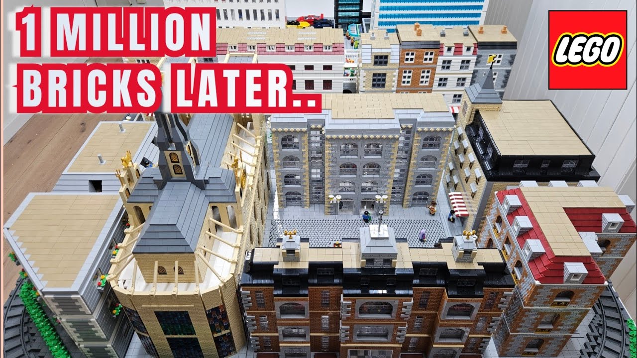 LEGO Historic District Complete After 1 Million Bricks! - YouTube