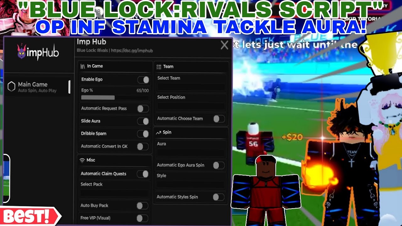 Blue Lock:Rivals Latest/Newest Script🔥 IMP Inf Stamina,Tackle Aura,Auto ...