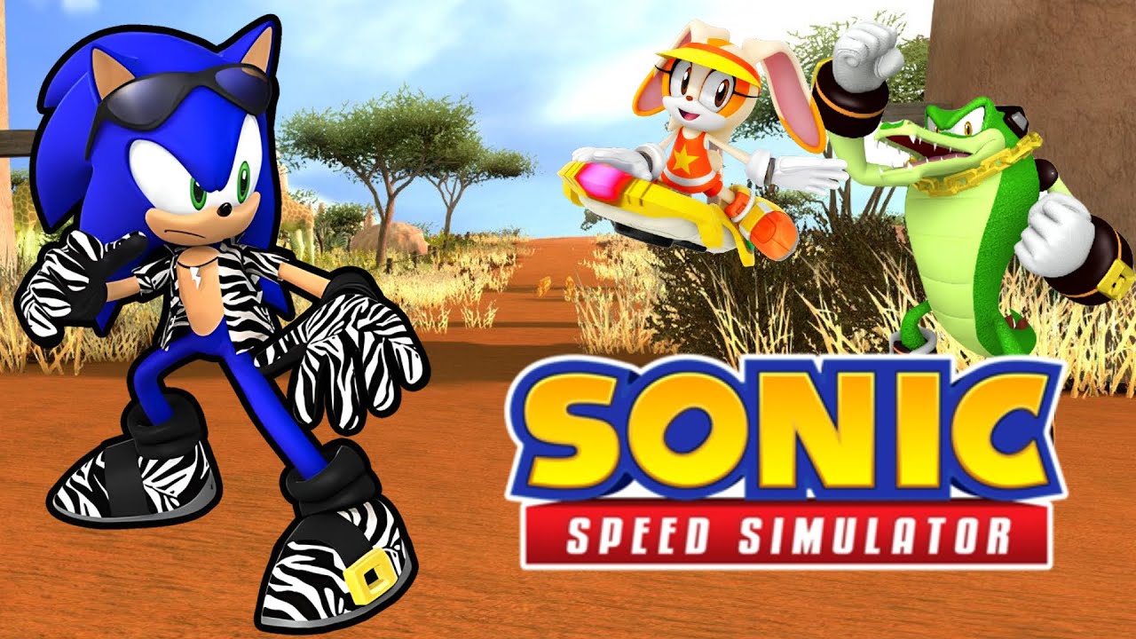 ZEBRA SONIC & RIDERS VECTOR & CREAM | SONIC SPEED SIMULATOR - YouTube