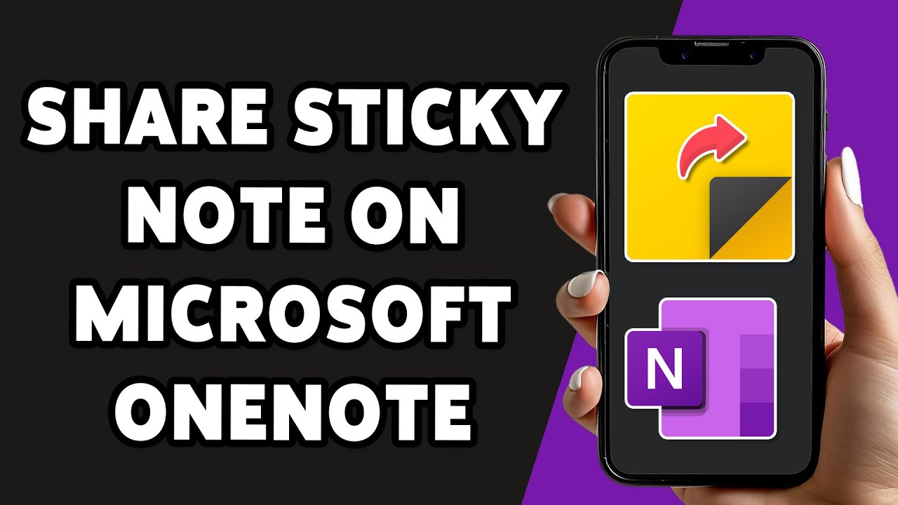 How To Share Sticky Note On Microsoft OneNote 2025 | Easily Share Your ...