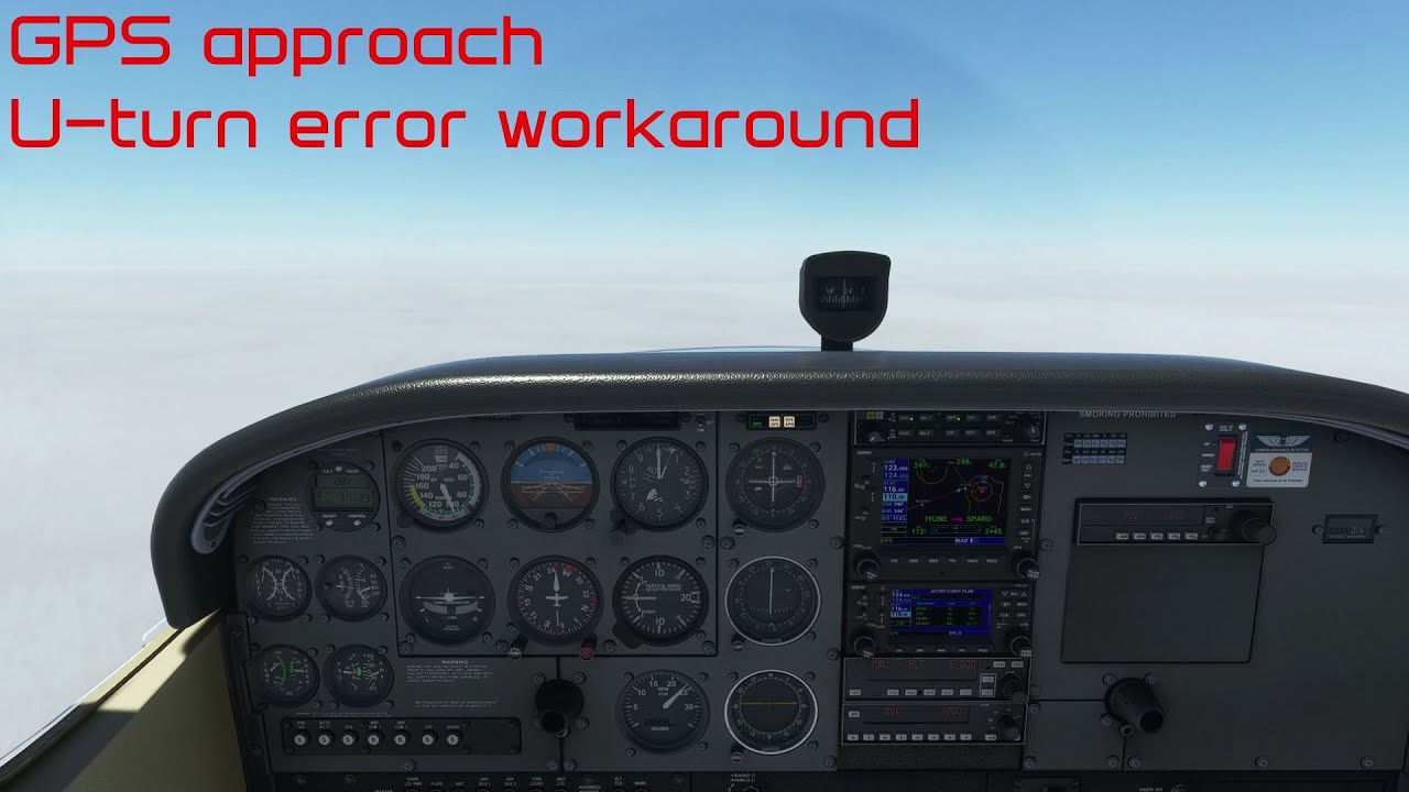 FS2020 - GPS U-turn error workaround - YouTube