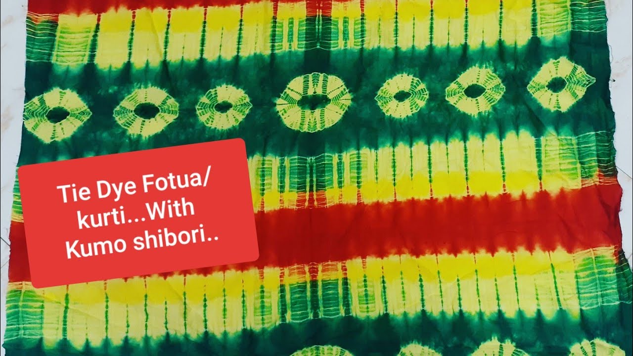 Kumo Shibori: How to Tie Dye Fotua/Kurti। কুমো শিবোরি: টাই ডাই ফতুয়া ...