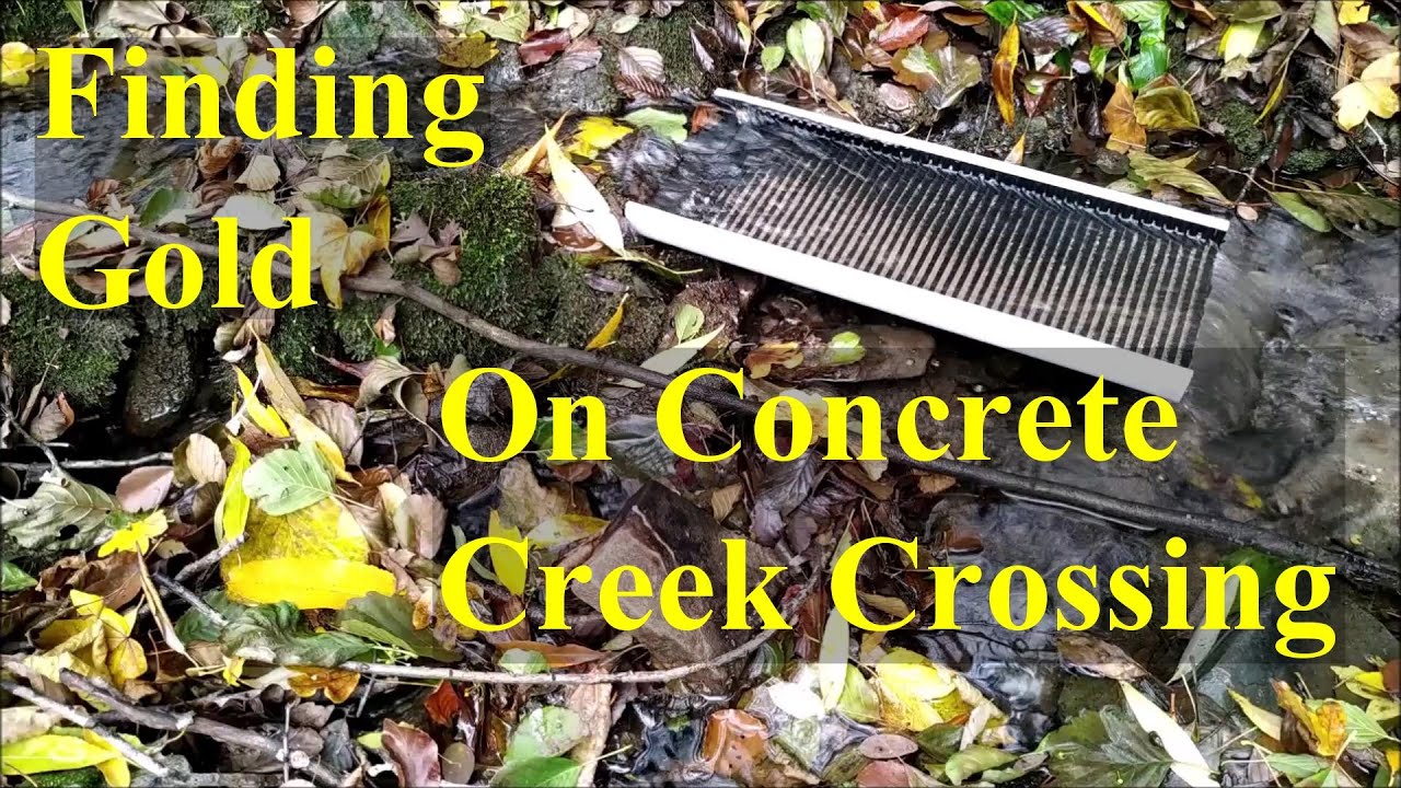 DIY mini sluice box out of household items #03 Finding Gold On Concrete ...