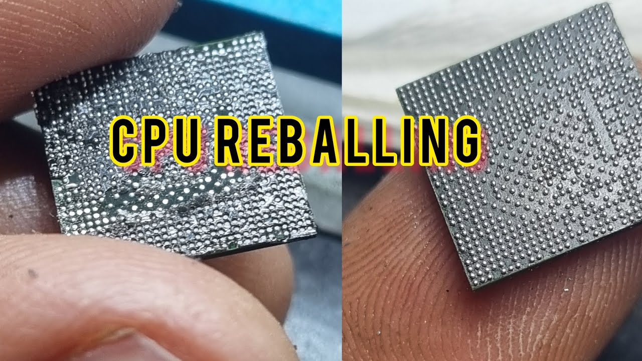CPU reballing - YouTube