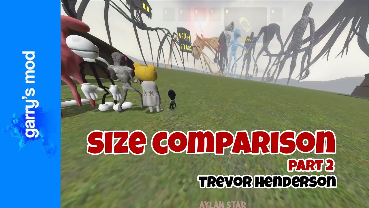 size comparison FULLY GROWN to BEHEMOTH part 2 | TREVOR HENDERSON ...