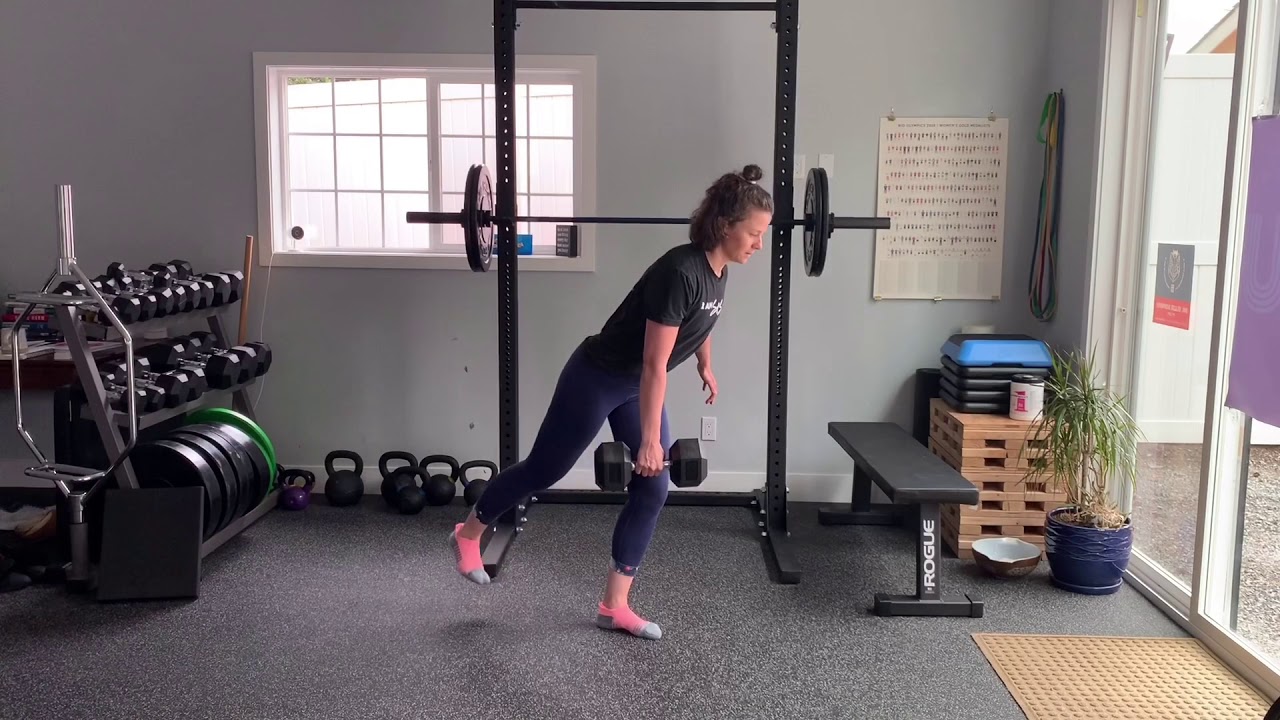 Single leg RDL 1 DB - YouTube