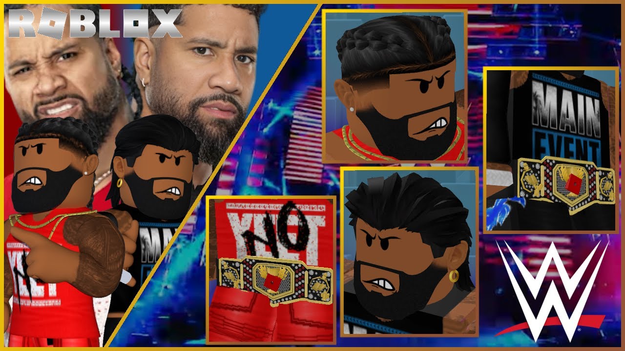 WWE Roblox Avatar Showcase - Jimmy and Jey Uso - YouTube