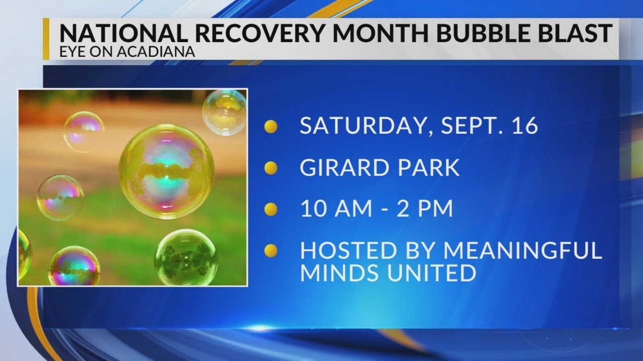 Meaningful Minds United, Inc. to host National Recovery Month Bubble ...