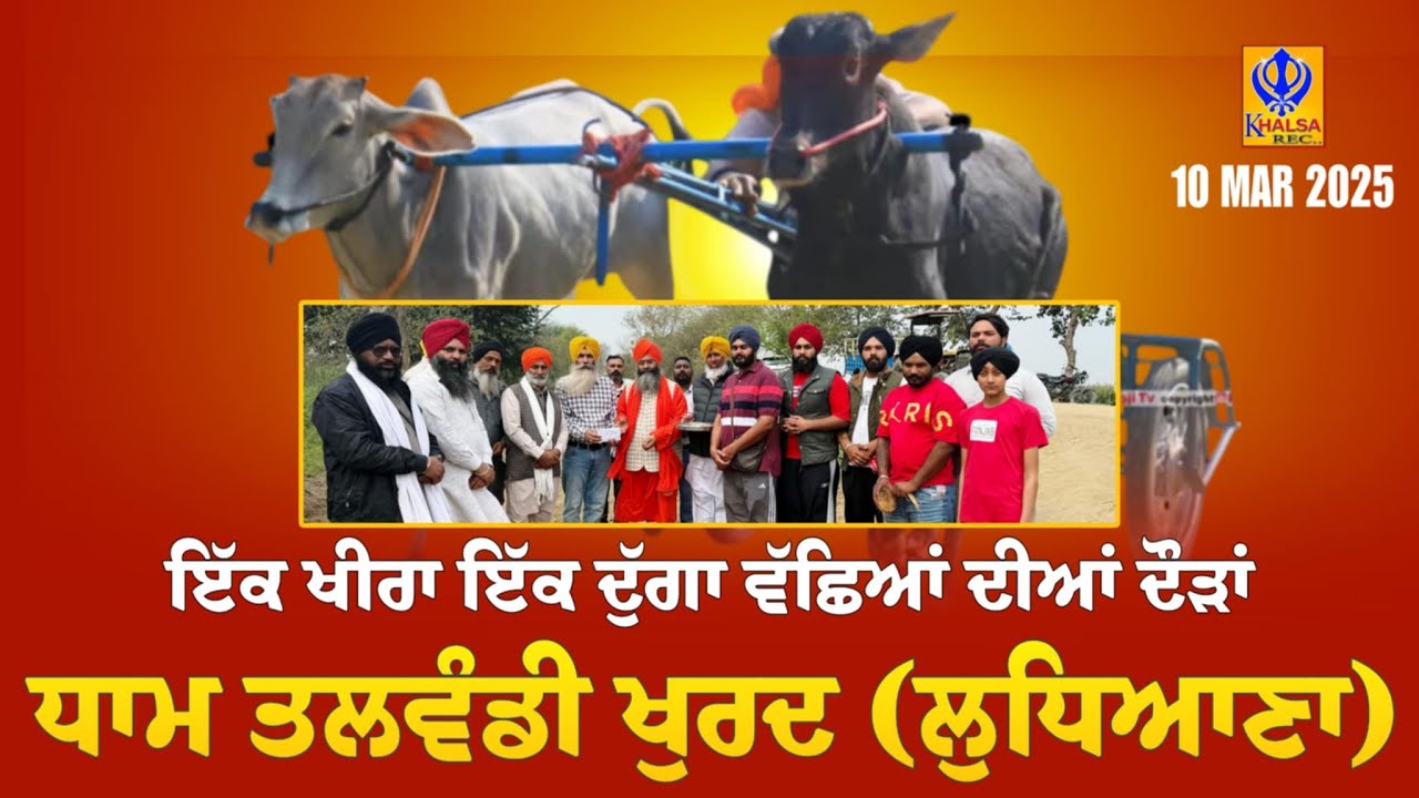 🔴[Live] Dham Talwandi Khurd | Ludhiana | ਖੀਰੇ ਦੁੱਗੇ ਵੱਛਿਆਂ ਦੀਆਂ ਦੌੜਾਂ ...