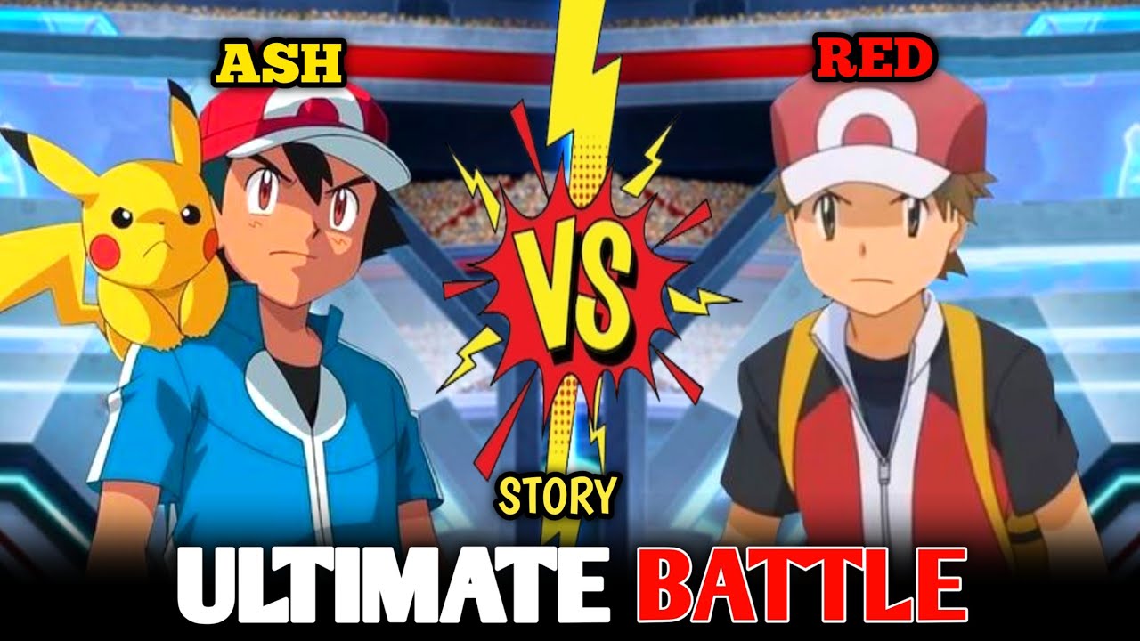 Ash vs Red ultimate Battle | Charizard vs Charizard X |6v6 Battle| Red ...