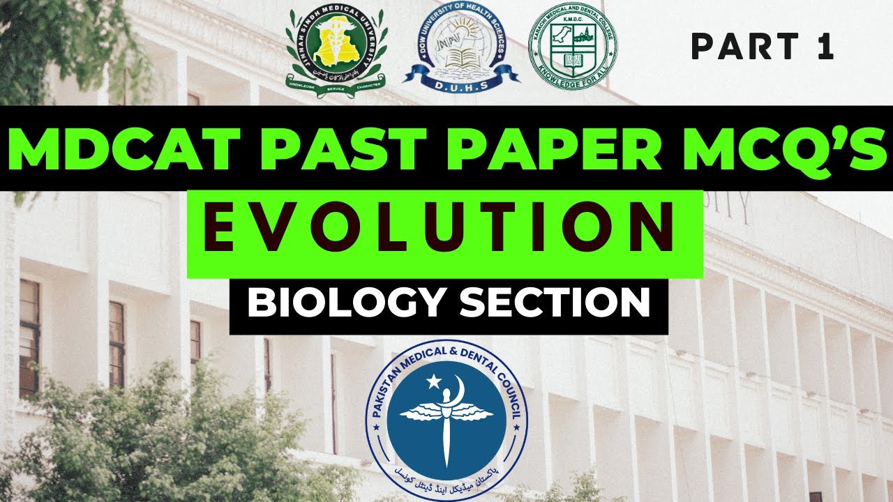 MDCAT Past Paper MCQ's - Evolution Chapter - MDCAT Biology - Part 1 ...