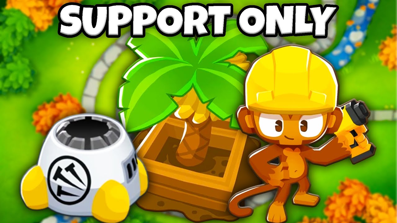 Can you beat Bloons TD 6 with Support ONLY? - YouTube