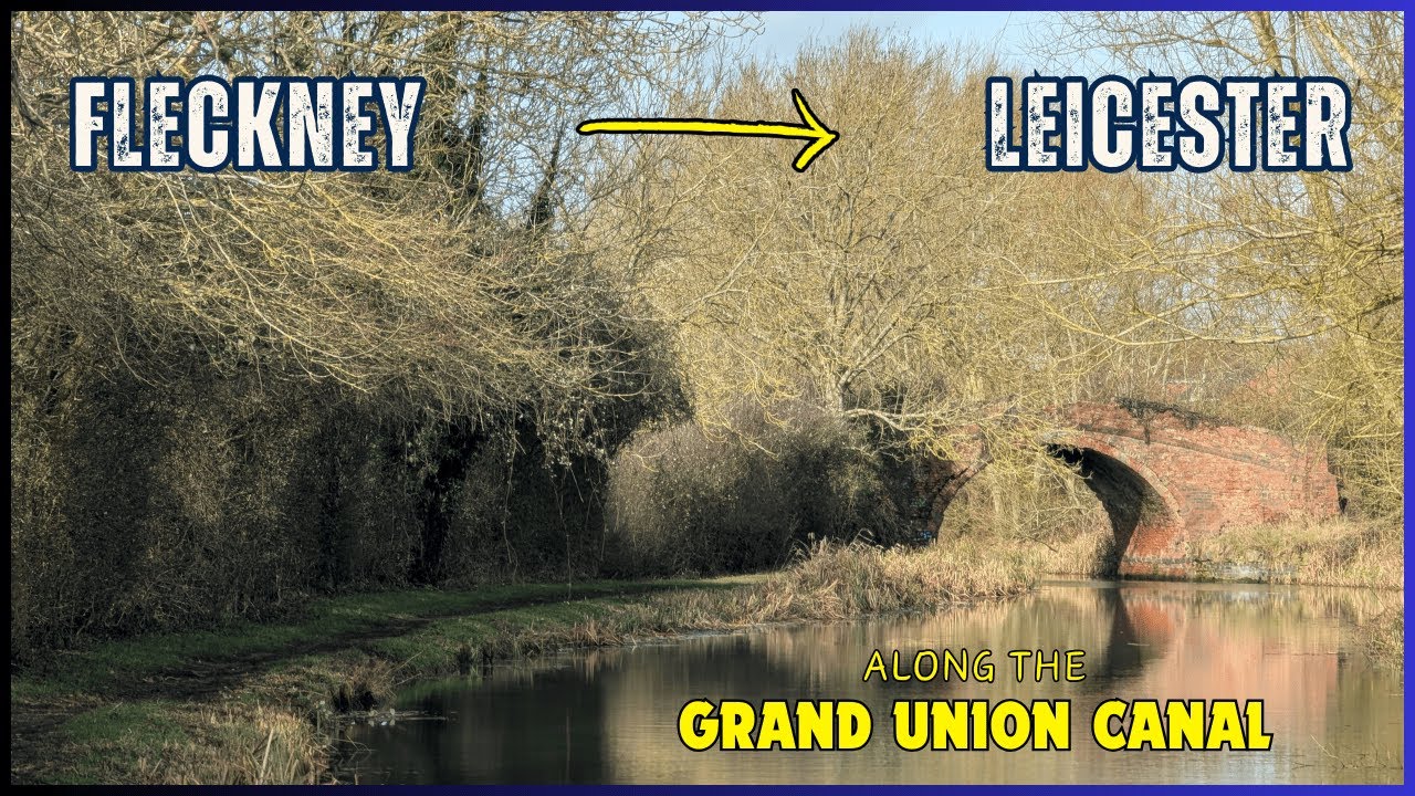FIRST DRONE FLIGHT! Walking the Grand Union Canal | Fleckney to ...