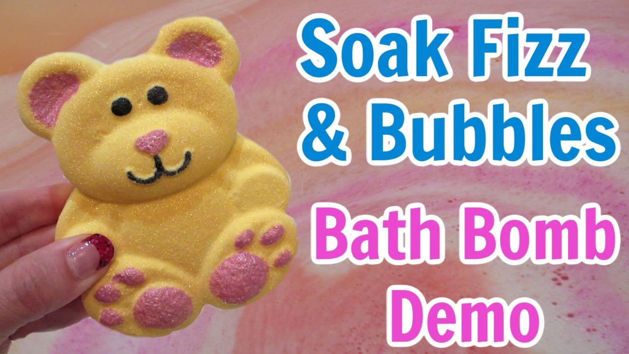 Ready Teddy Bath Bomb | Soak Fizz & Bubbles - YouTube