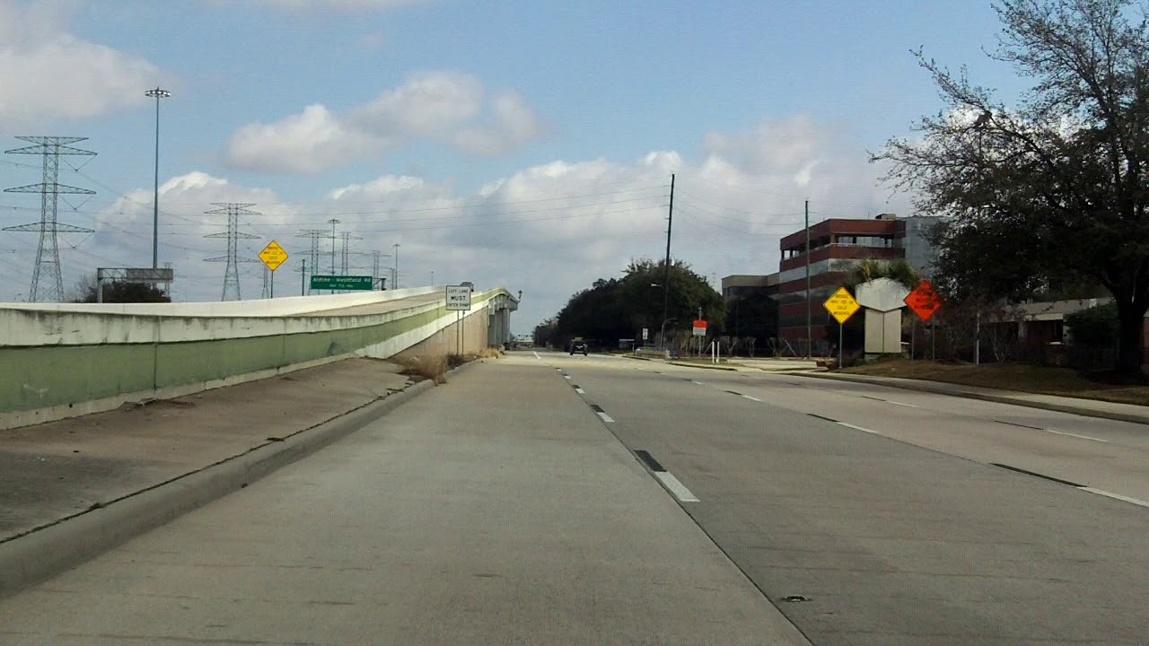 Sam Houston Tollway inner loop ramp to Hardy Toll Road southbound - YouTube