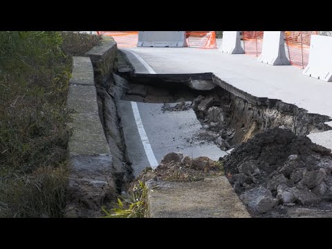 Contrada. Si allarga il fronte della frana, l’ira del sindaco, famiglie senz’acqua