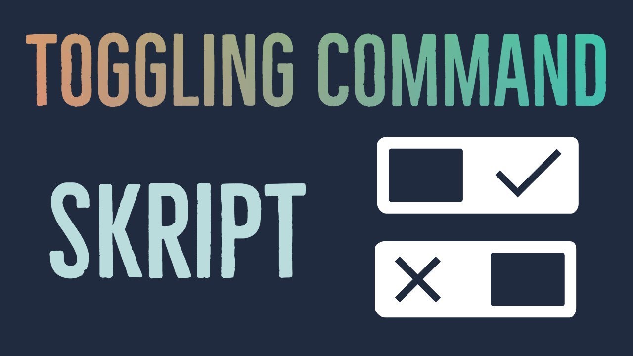 Minecraft Skript | Toggling command! - YouTube