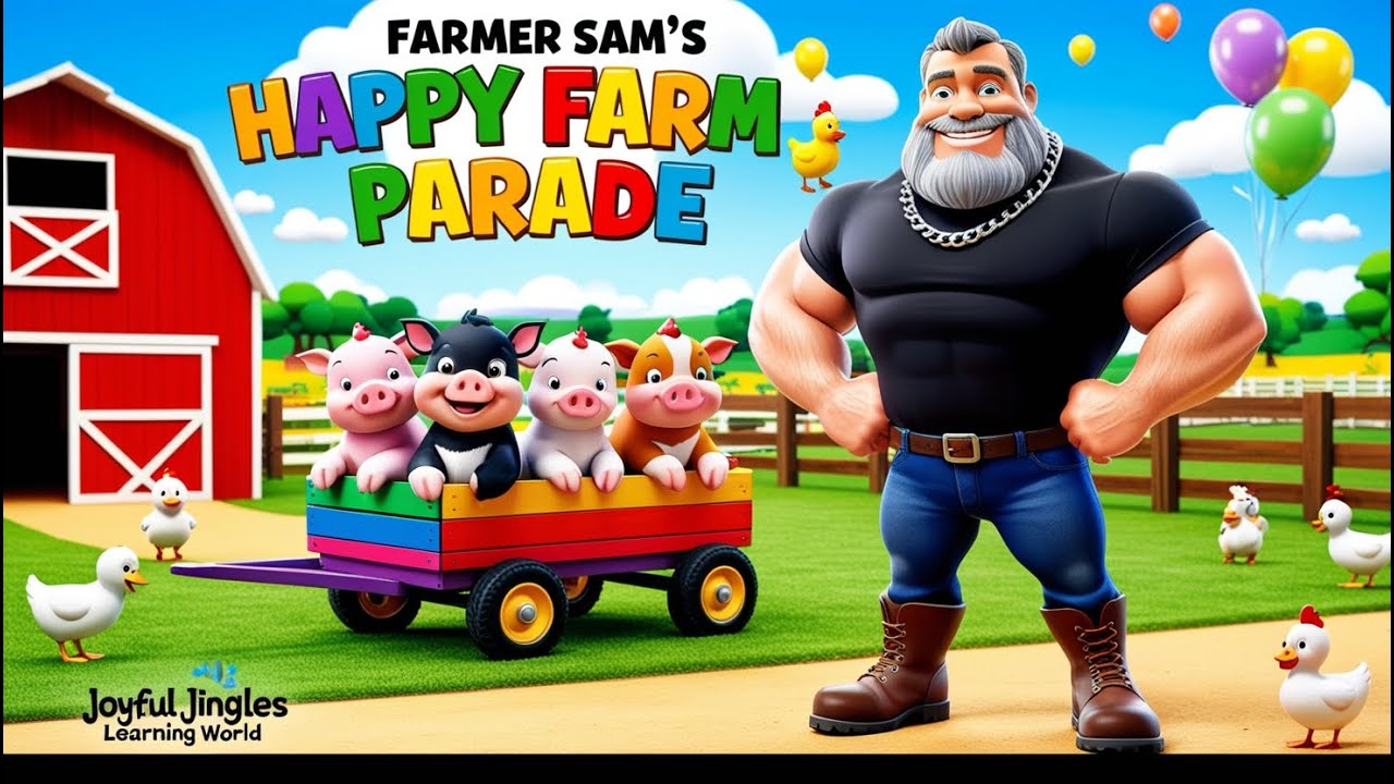 Farmer Sam’s Happy Farm Parade | Fun Animal Sounds & Kids Songs | Sing ...