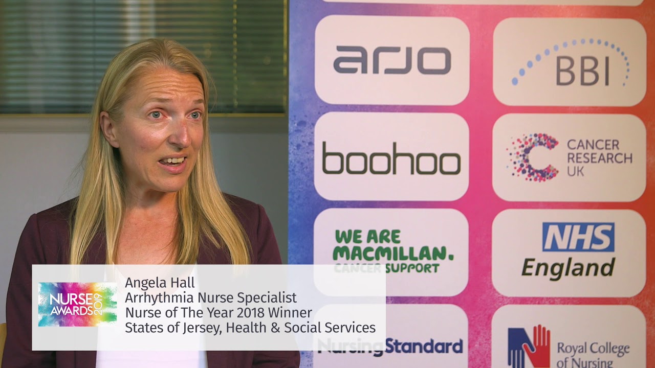 Angela Hall looks back on her time as RCN Nurse of the Year 2018 - YouTube