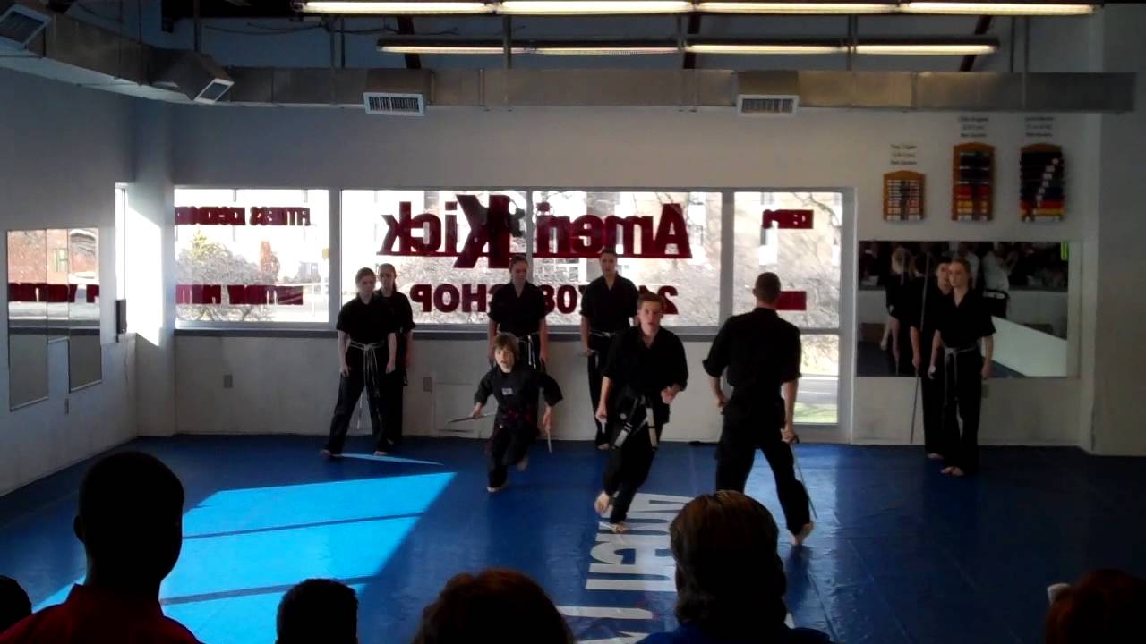 AmeriKick black belt demo team division karate tournament 11-23-14 ...