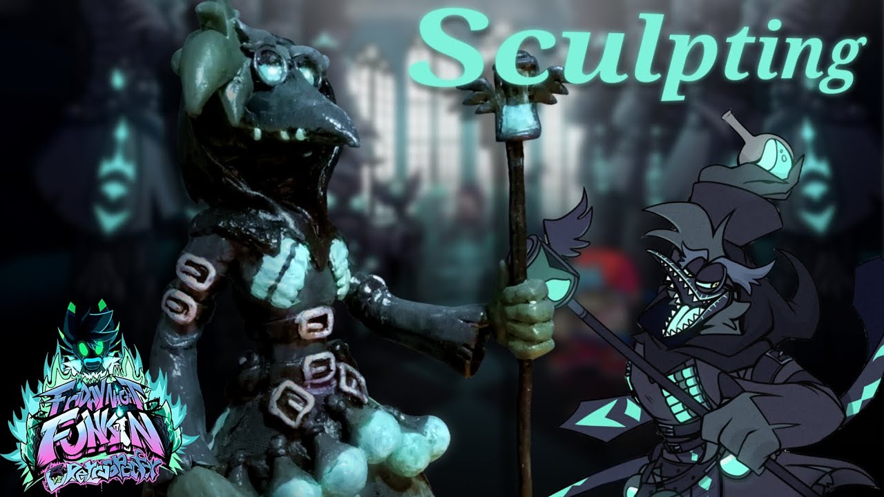 Izzurius из FNF VS RetroSpecter mod 2.0 (Sculpting) - YouTube