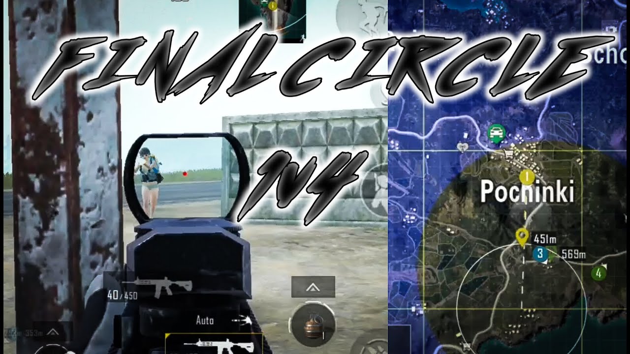 @BattlegroundsMobile_IN Final circle intense fight 1v4 ho gaya - YouTube