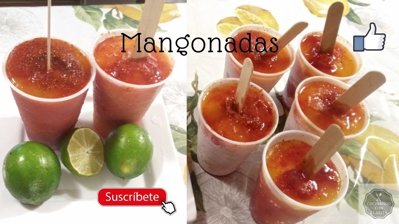 Como hacer Mangonadas con chamoy /Mangonadas para esta calor - YouTube