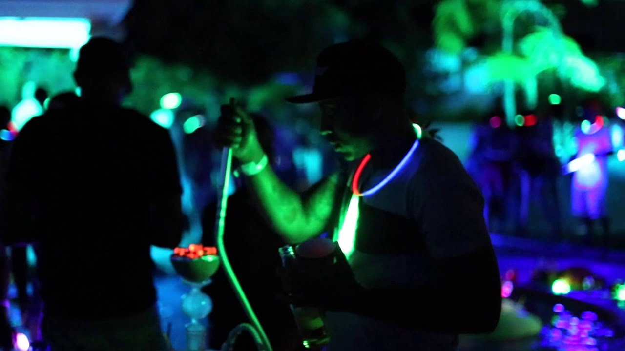 Hookah Fly-Glow In The Dark Pool Party - YouTube
