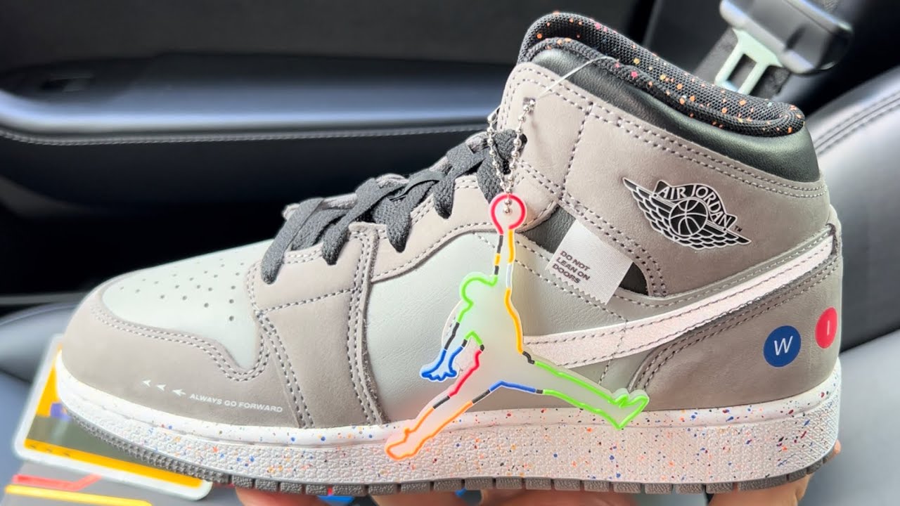 Air Jordan 1 Mid Wings NYC Subway Shoes - YouTube