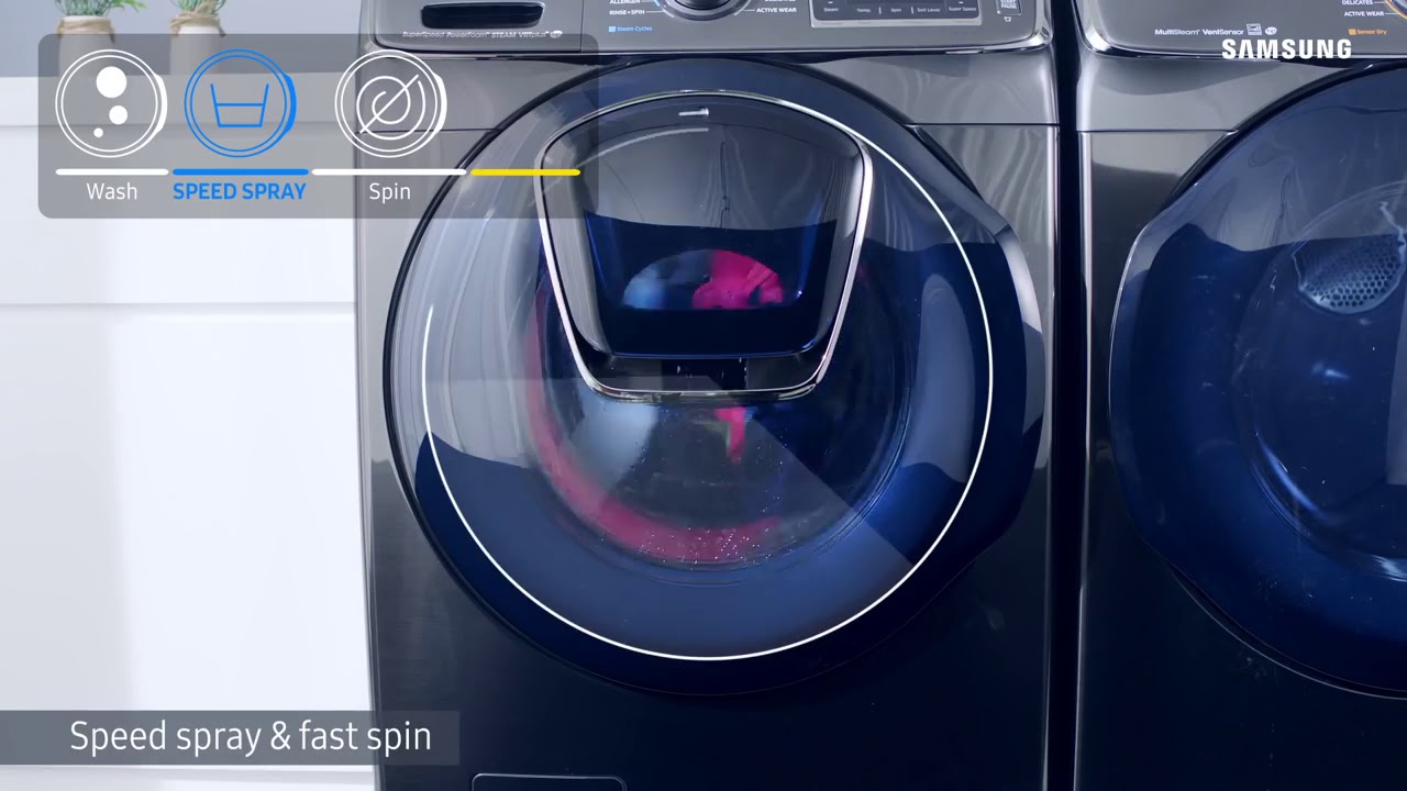 AddWash™ Washing Machine How to do laundry super fast | Samsung - YouTube